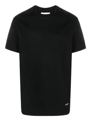 JIL SANDER Logo-plaque Jersey-knit T-shirt - Black