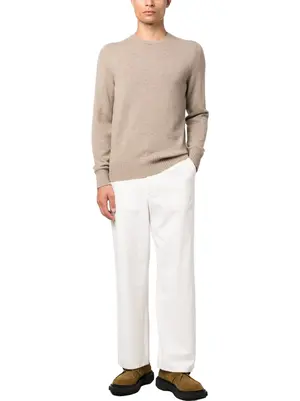 DRUMOHR Crew-neck Cashmere Sweater - Neutrals