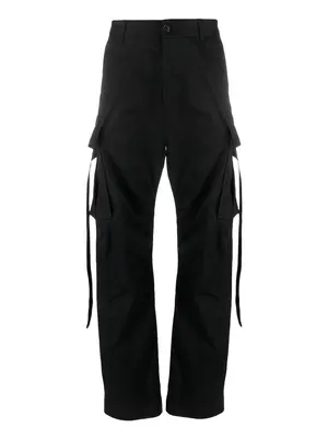 Dsquared2 Straight-leg Cotton Cargo Trousers - Black