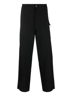 Marni Straight-leg Virgin Wool Trousers - Black