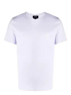 A.P.C. Logo-print Crew-neck Cotton T-shirt