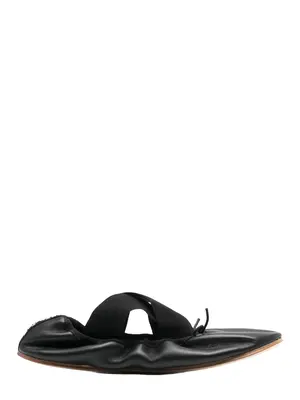 Repetto Gianna Leather Ballerinas - Black