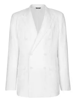 Dolce & Gabbana Double-breasted Suit Jacket - White