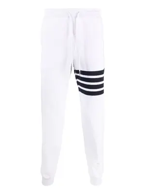 Thom Browne 4-bar Cotton Track Pants - White