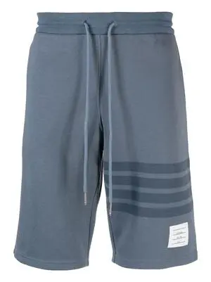 Thom Browne Striped Knit Shorts - Blue