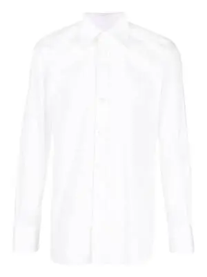 TOM FORD Long-sleeve Cotton Shirt - White