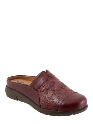 Softwalk San Marcos Tooling Mule - Dark Red