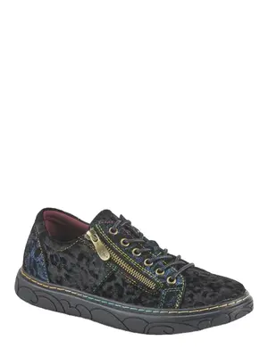 SPRING STEP SHOES Spring Step Danli Cheetah Print Sneakers Navy Multi