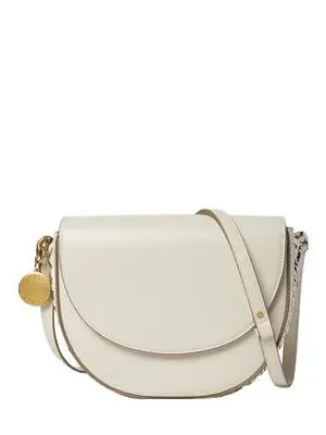 Stella McCartney Frayme Medium Flap Shoulder Bag - White