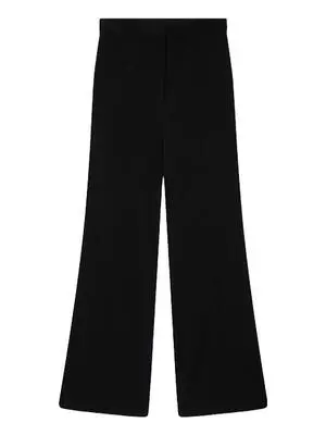 Stella McCartney Wool Flannel Tailored Trousers - Black