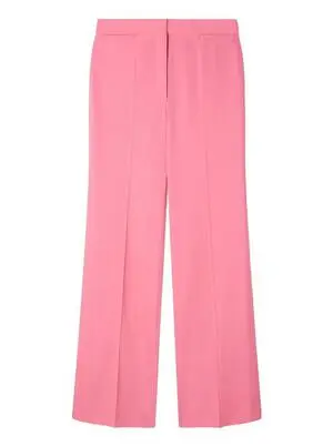 Stella McCartney Wool Flannel Tailored Trousers - Red