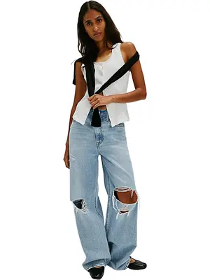 LEVI'S Levi's Ribcage Wide-Leg Jeans Bin Day Clean Hem