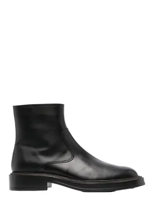 TOD'S Leather Ankle Boots - Black