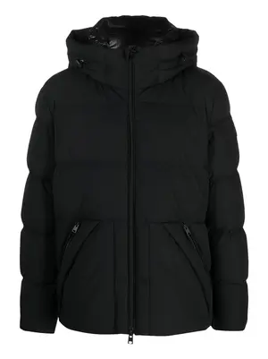 Woolrich Padded Hooded Jacket - Black