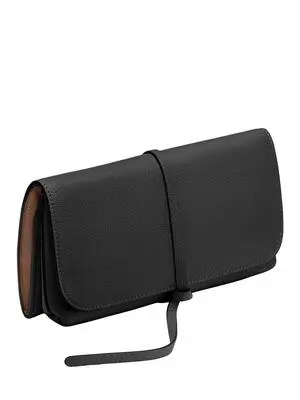 Cuyana Leather Travel Beauty Roll - Black