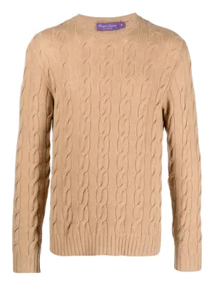 RALPH LAUREN Ralph Lauren Purple Label Cable-Knit Jumper