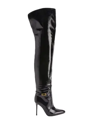 GIUSEPPE ZANOTTI 105mm Frannie Over-the-knee Boots - Black