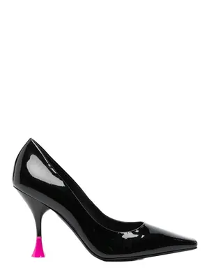 3JUIN Bahia 95mm Patent Leather Pumps - Black
