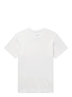 NILI LOTAN Bradley Cotton-jersey T-shirt - White