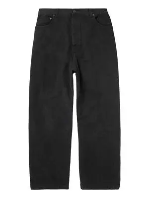 Balenciaga Hybrid Wide-leg Panelled Trousers - Black