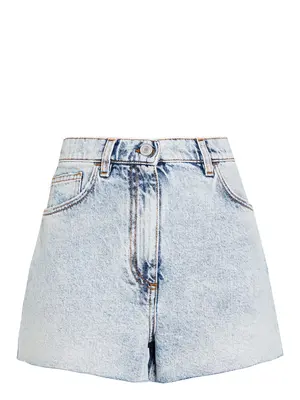 Philosophy Di Lorenzo Serafini Acid Wash Denim Shorts - Light Denim