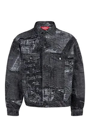 Supreme Archive Denim Trucker Jacket - Black