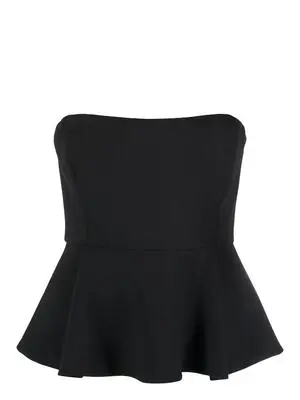 Pinko Off-Shoulder Peplum Top Black