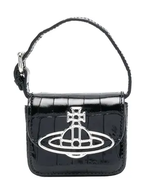 VIVIENNE WESTWOOD Orb-plaque Mini Bag - Black