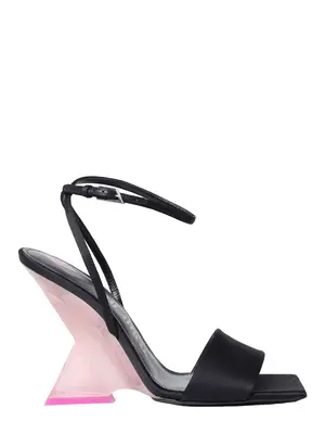 Attico Heeled Sandal - Black