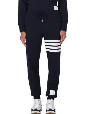 Thom Browne Thom Browne Jogger Pants With Signature Stripes Blue