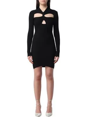Philosophy Di Lorenzo Serafini Ribbed Cut-out Mini Dress - Black