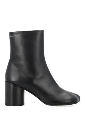 MAISON MARGIELA MM6 Maison Margiela Black Leather Zip-Up Ankle Boots
