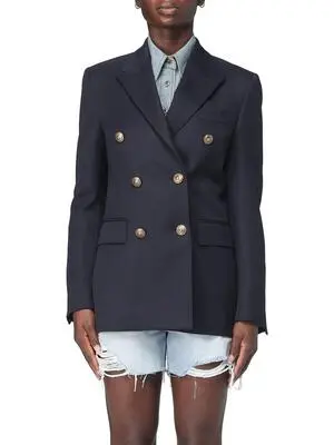 GOLDEN GOOSE Wool Blend Doublebreasted Blazer - Blue