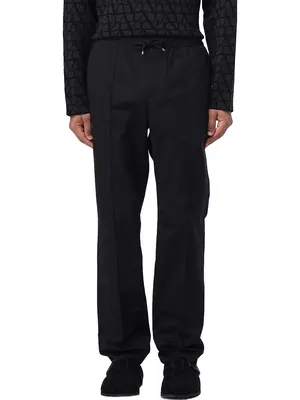 Valentino Garavani Jogger Pants In Cotton - Black