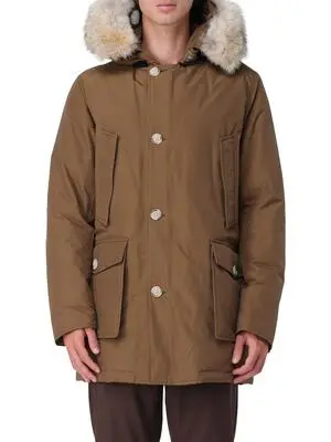 Woolrich Parka With Fur Trim - Coffee