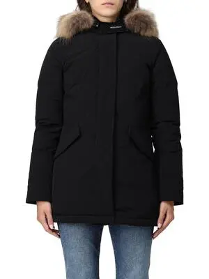 Woolrich Parka With Fur Hood - Black