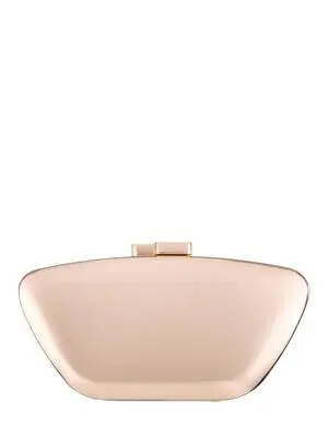 Nina Minaudière Clutch - Light Gold