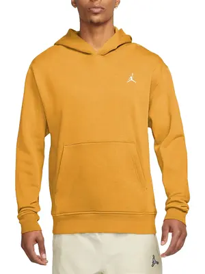 JORDAN Essentials Pullover Hoodie Yellow Ochre/white