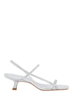 REFORMATION Serenity Bare Sandal - Silver