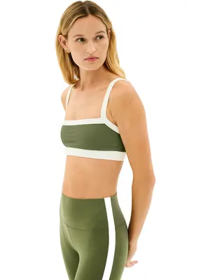 Splits59 Monah Rigor Bra Olive/white