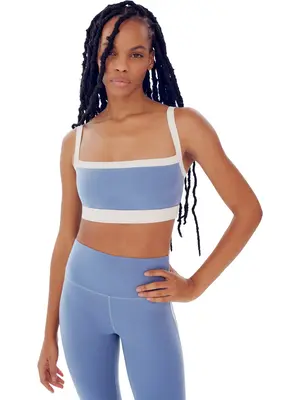 Splits59 Monah Rigor Bra Steel Blue/white