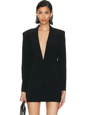 Norma Kamali Classic Single Breasted Jacket - Black