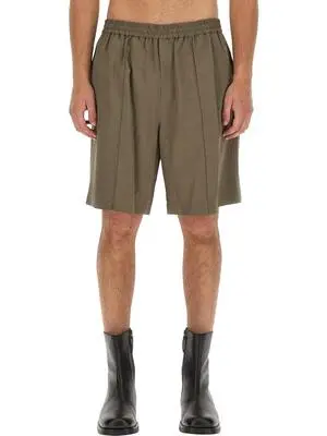 Helmut Lang Pull-on Shorts - Green