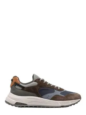Hogan Hyperlight Panelled Suede Sneakers - Brown