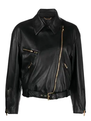 VERSACE Versace Leather Biker Jacket