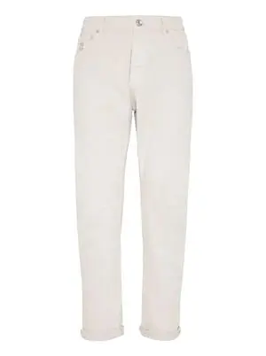 Brunello Cucinelli Mid-rise Straight-leg Jeans - Neutrals