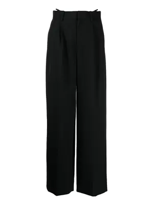 Alexander Wang Layered Wide-leg Trousers - Black