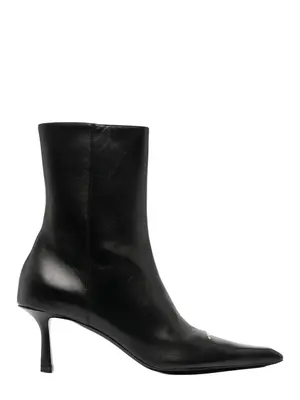 Alexander Wang Viola 77mm Leather Boots - Black