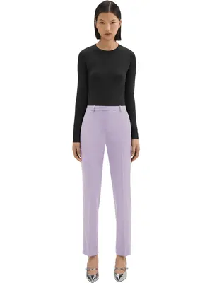 Theory Theory Treeca Full Length Good Wool Pant Lilac Sky