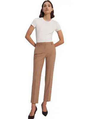 Theory Theory Treeca Good Wool Pant Camel